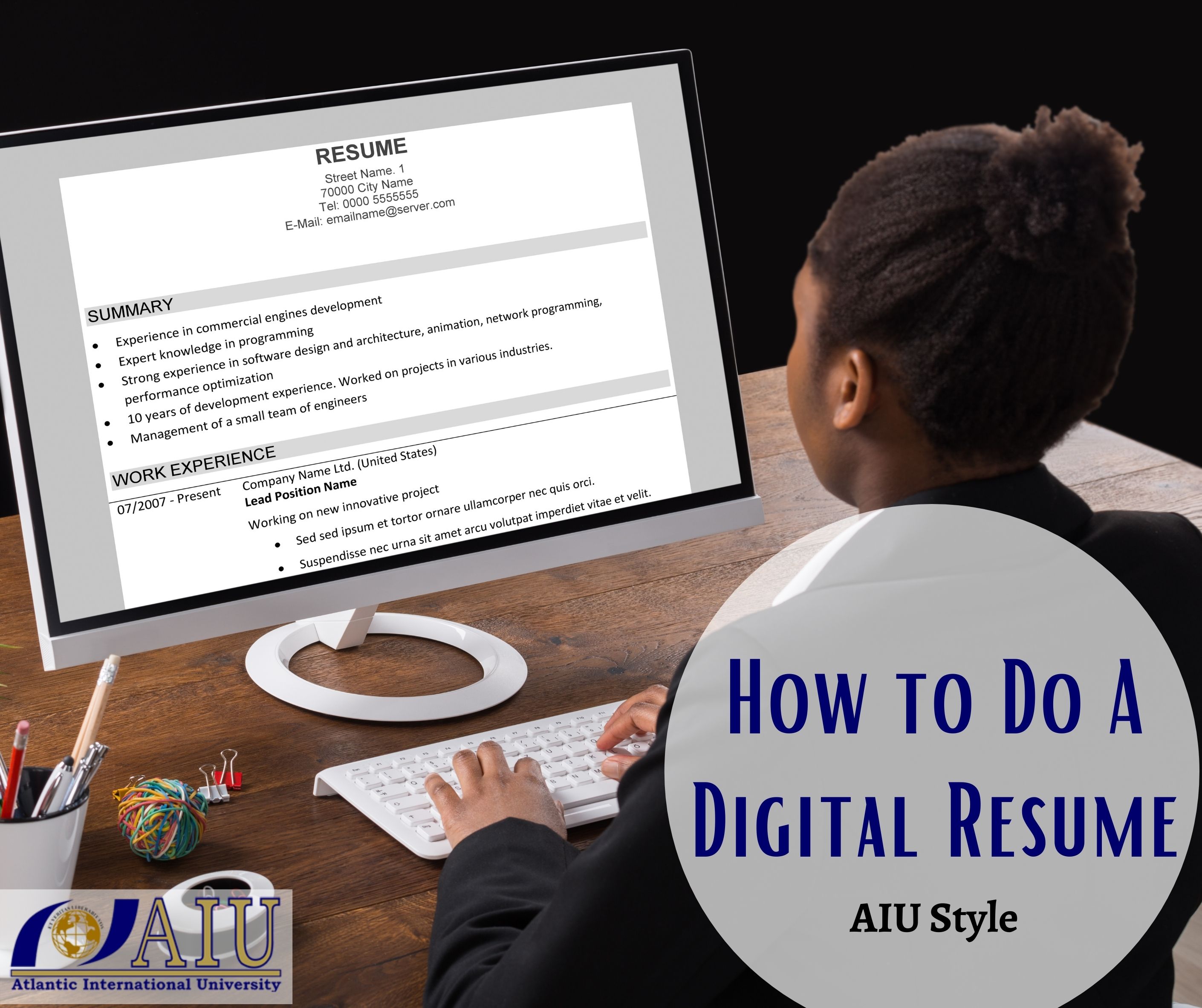 Creating Your Digital Resume at AIU